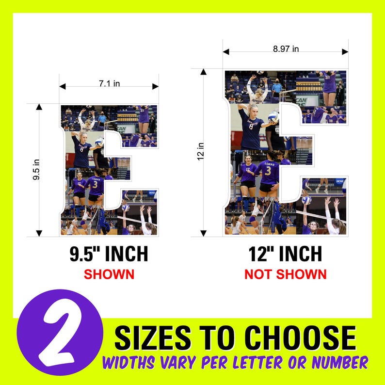 Personalized Freestanding Football Photo Collage Letter, Football ...