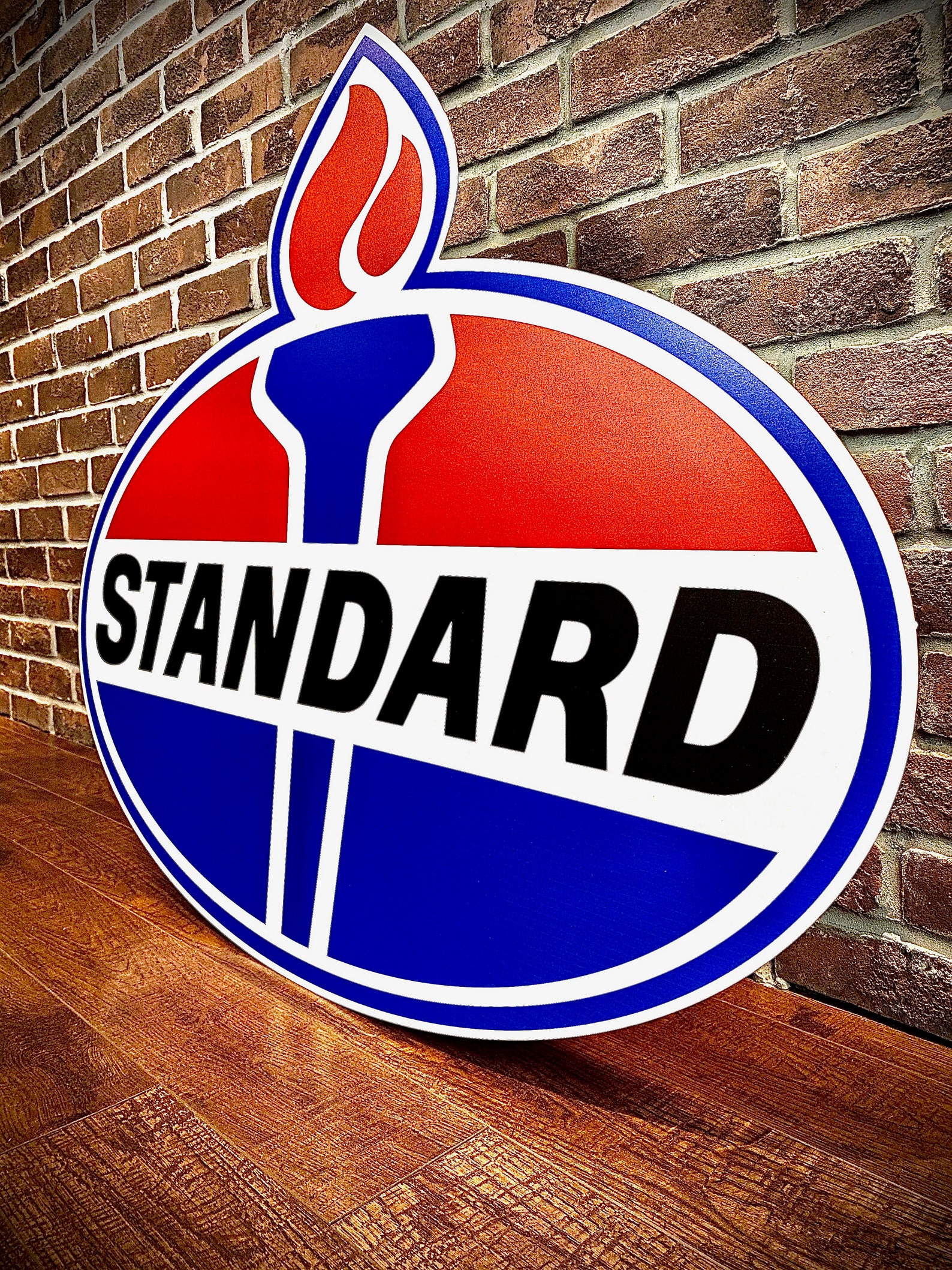 Standard Oil Gas Aluminium Sign Heavy Gauge High Quality | Etsy