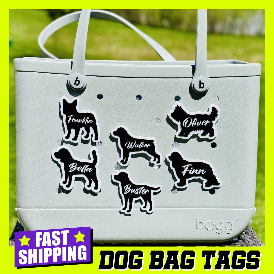 Bogg Bag Personalized Dog Bag Tags, Dog Bogg Bag Charms, Bogg Bag Dog ...