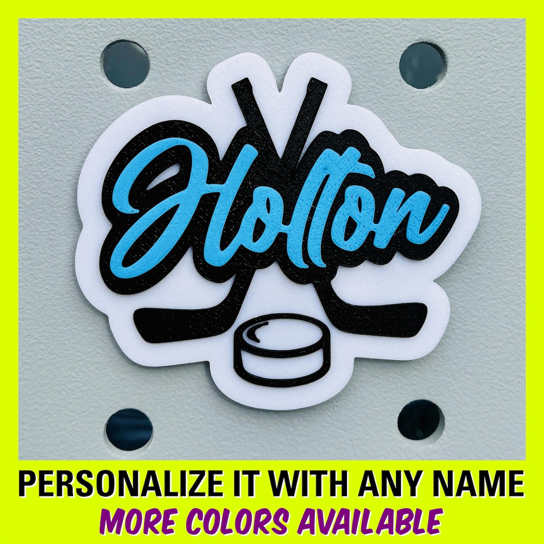 Personalized 3D Hockey Bogg Bag Tag, Custom Hockey Bogg Bag Charm ...