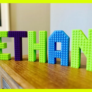 Custom LARGE Brick Style Name Plate Boy Gift Desk Nursery - Etsy