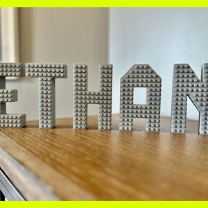Custom LARGE Brick Style Name Plate, Boy Gift, Desk Nursery, Kid's Room ...