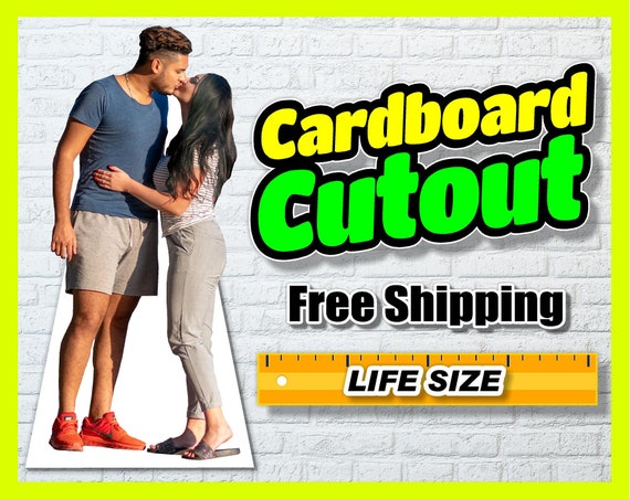 Life Size Custom Cardboard Cutout Couples Standee Valentines | Etsy