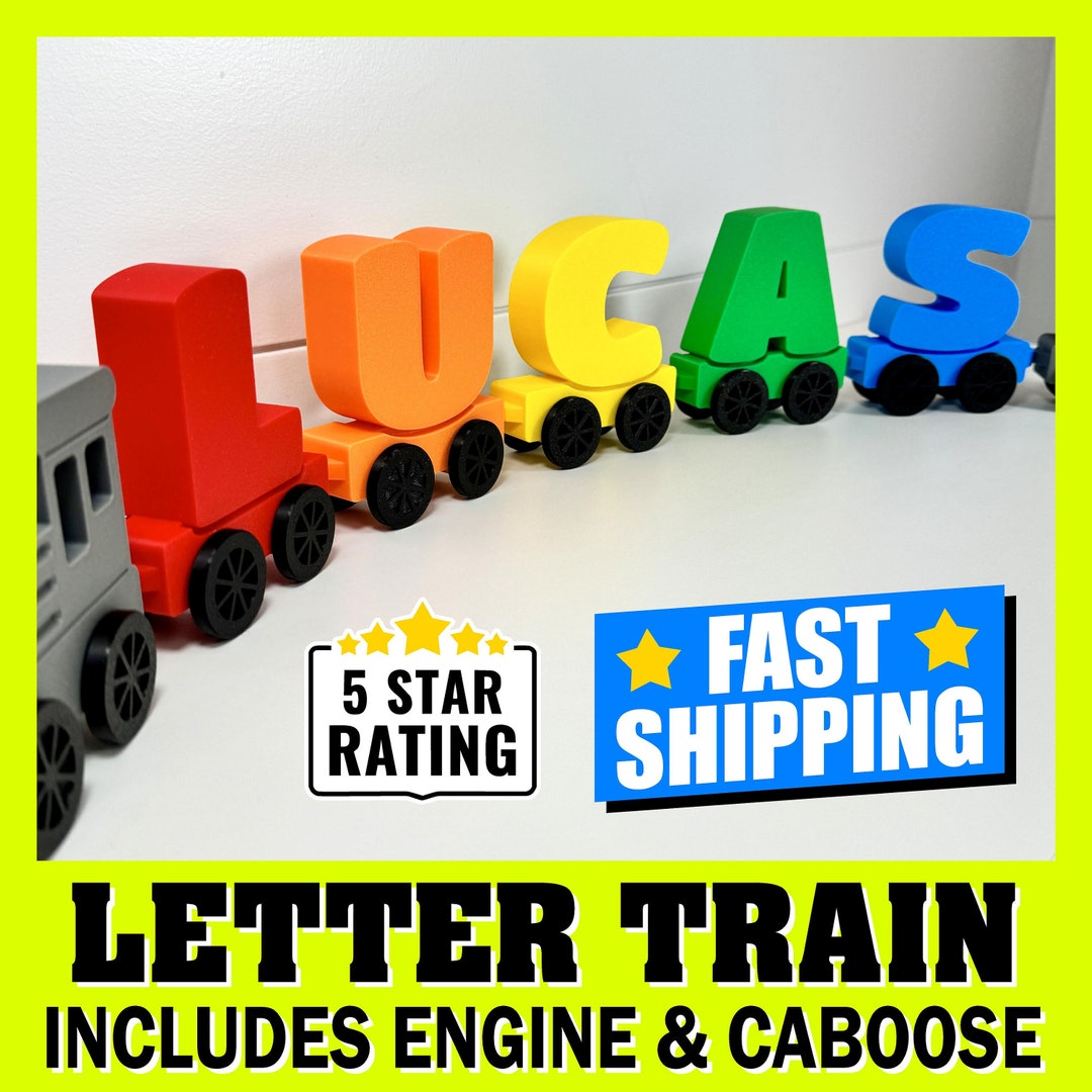 Build Your Own Letter Train, Personalized Kids Letter Train, Letter ...