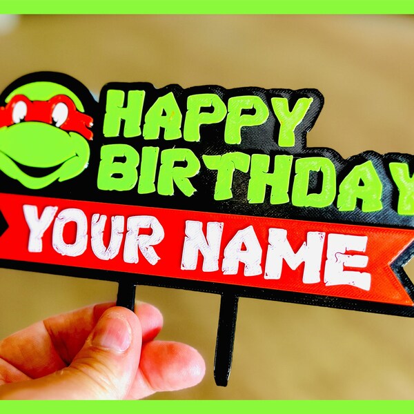 Tmnt Cake Topper - Etsy