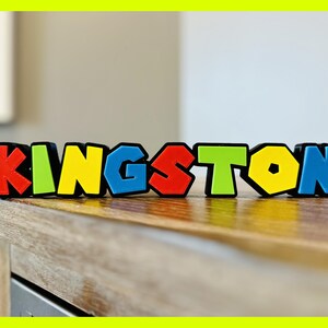 Personalized Game Nameplate, Custom Gamer Desk Name, Gamer Gift, Custom ...