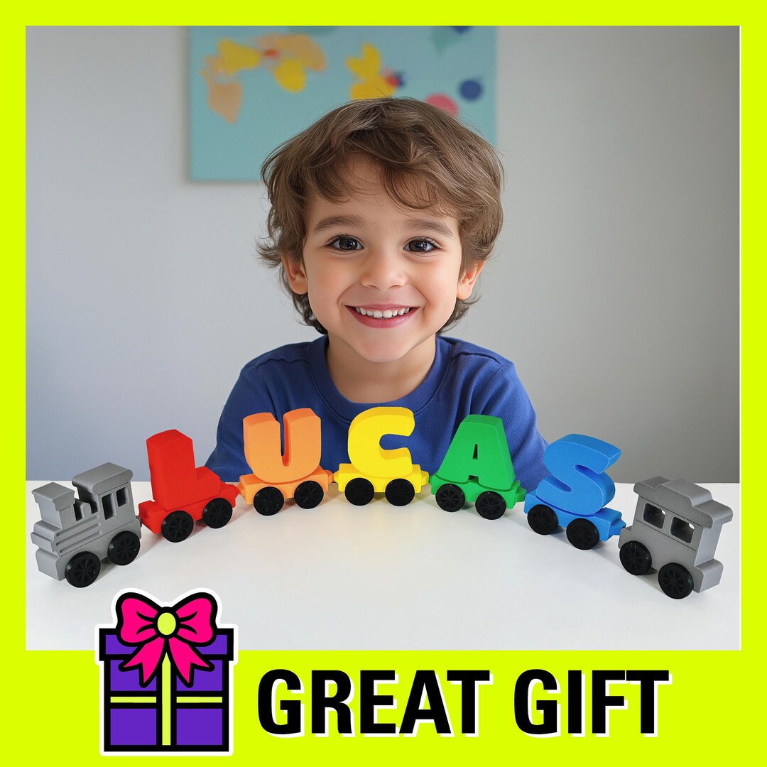 Build Your Own Letter Train, Personalized Kids Letter Train, Letter ...