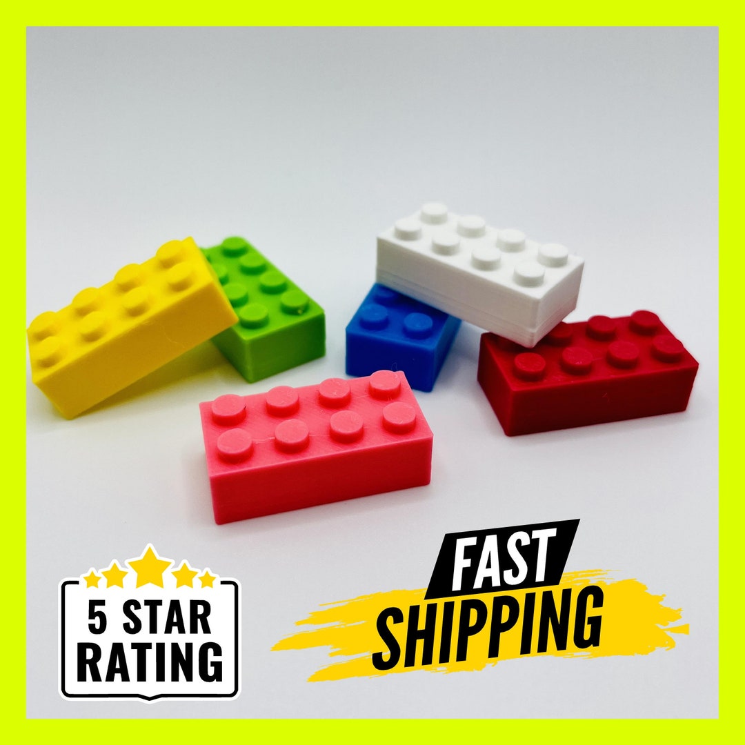 Set or 6 Bricks for Cake Decoration, Birthday Brick Cake Topper, Brick ...