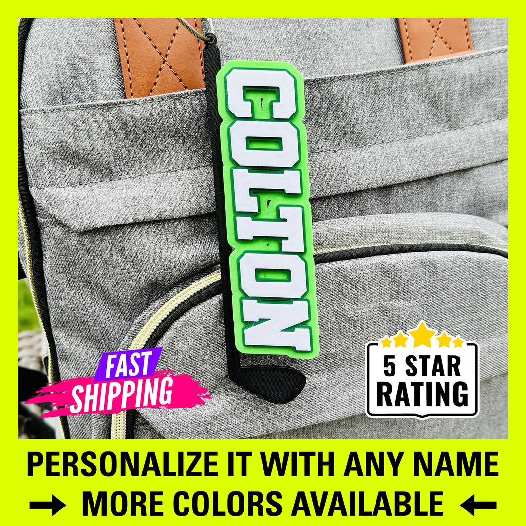 Personalized Golf Keychain, Custom Golf Bag Tag, Premium Golf Bag Name ...