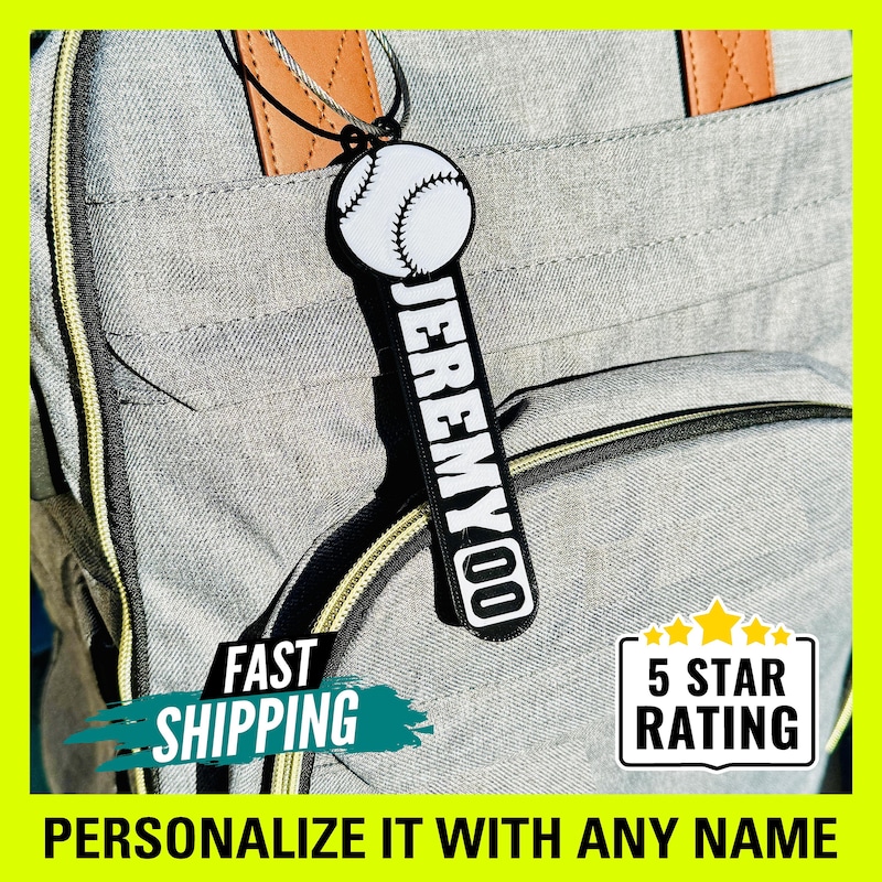 Baseball Keychain - Etsy