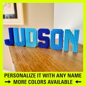 Personalized Brick Name, 3D Printed Name, Customizable Colors, Unique ...