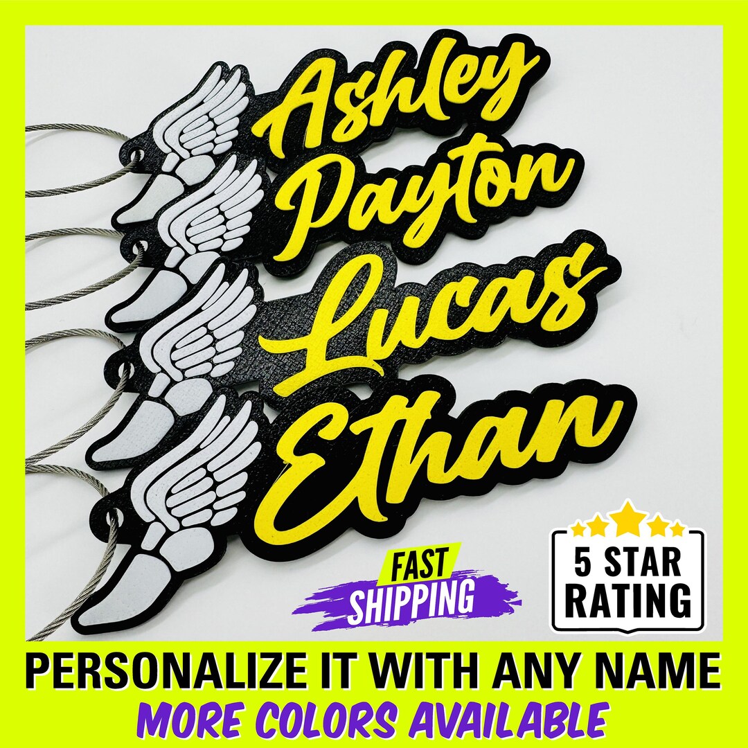 Personalized Track Tag, Custom Track Keychain, Track Accessories ...