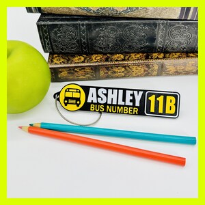 Bus Rider Back Pack Tag, 1st Grade, 2nd Grade, 3rd Grade School Bus ...