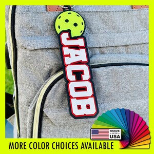 Custom Pickleball Name Tag, Personalized Pickleball Keychain ...
