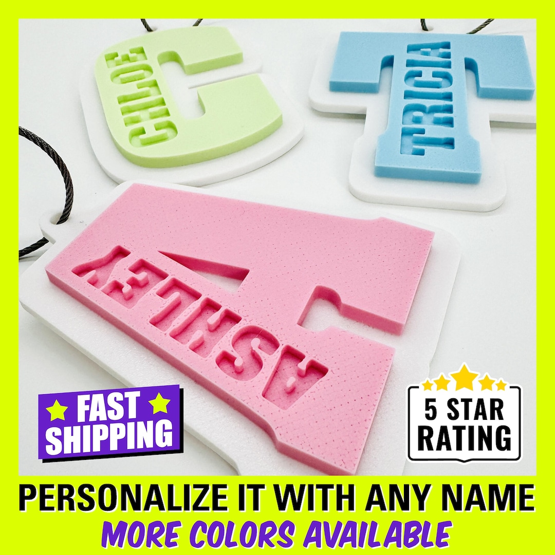 Personalized Initial Keychain, Varsity Letter Keyring, Initial Name Bag ...