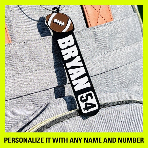 Football Keychain - Etsy