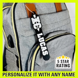 Personalized Cross Country Bag Tag, Cross Country Back Pack Tag, XC ...