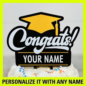 Personalized Graduation Cake Topper, Custom Graduation Cake Decor ...