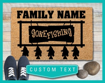 Fishing Door Mat - Etsy