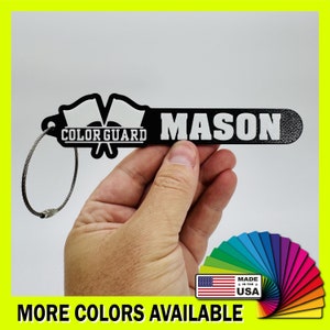 Personalized Color Guard Bag Tag, Color Guard Back Pack Tag, Color ...