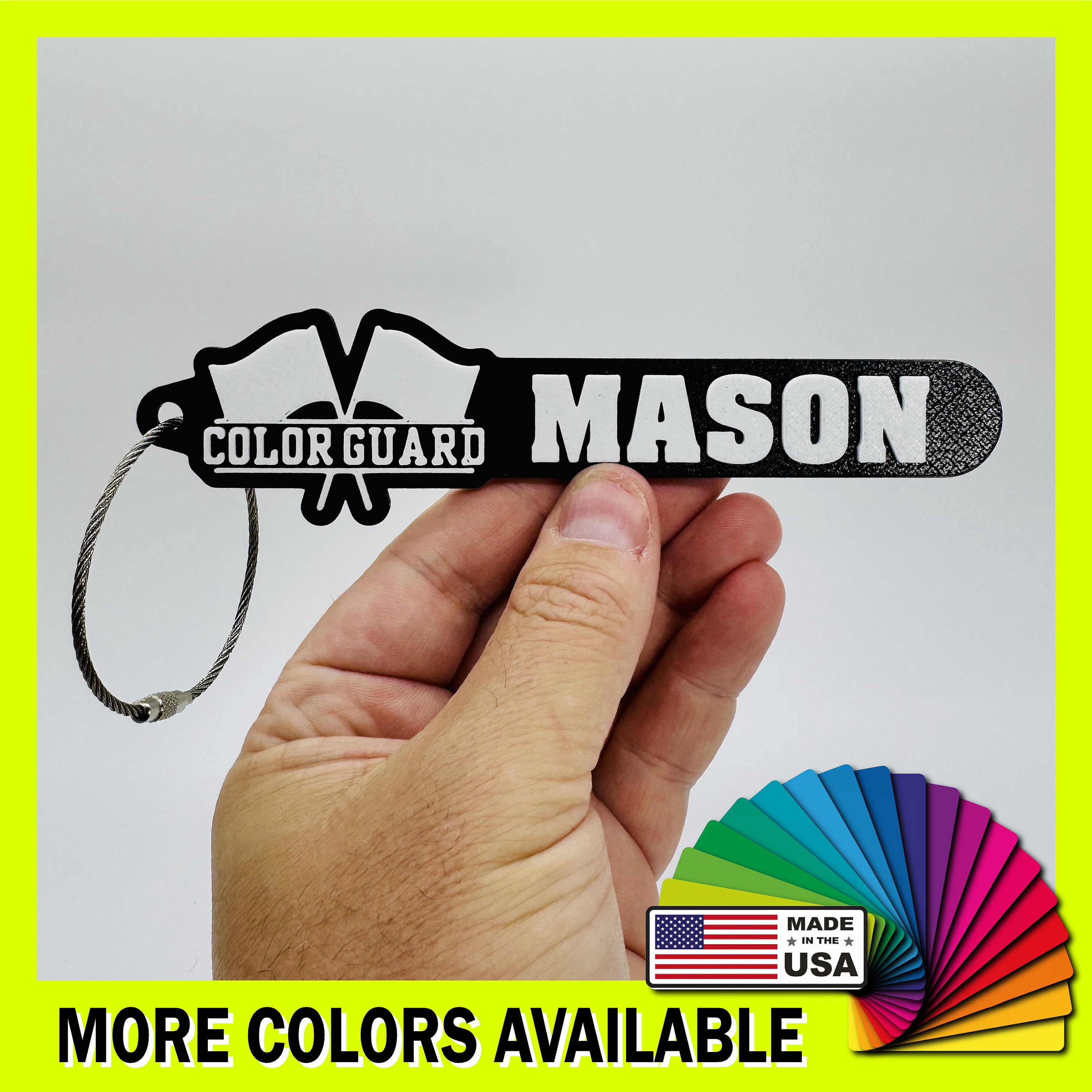 Personalized Color Guard Bag Tag, Color Guard Back Pack Tag, Color ...