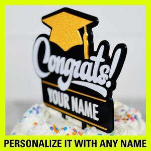 Personalized Graduation Cake Topper, Custom Graduation Cake Decor ...