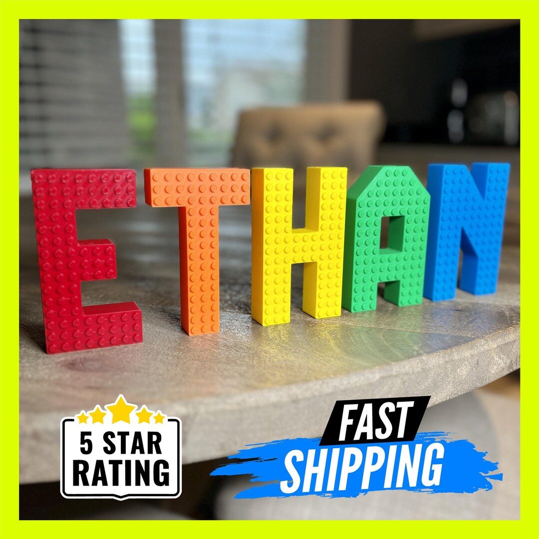 Custom LARGE Brick Style Name Plate Boy Gift Desk Nursery - Etsy