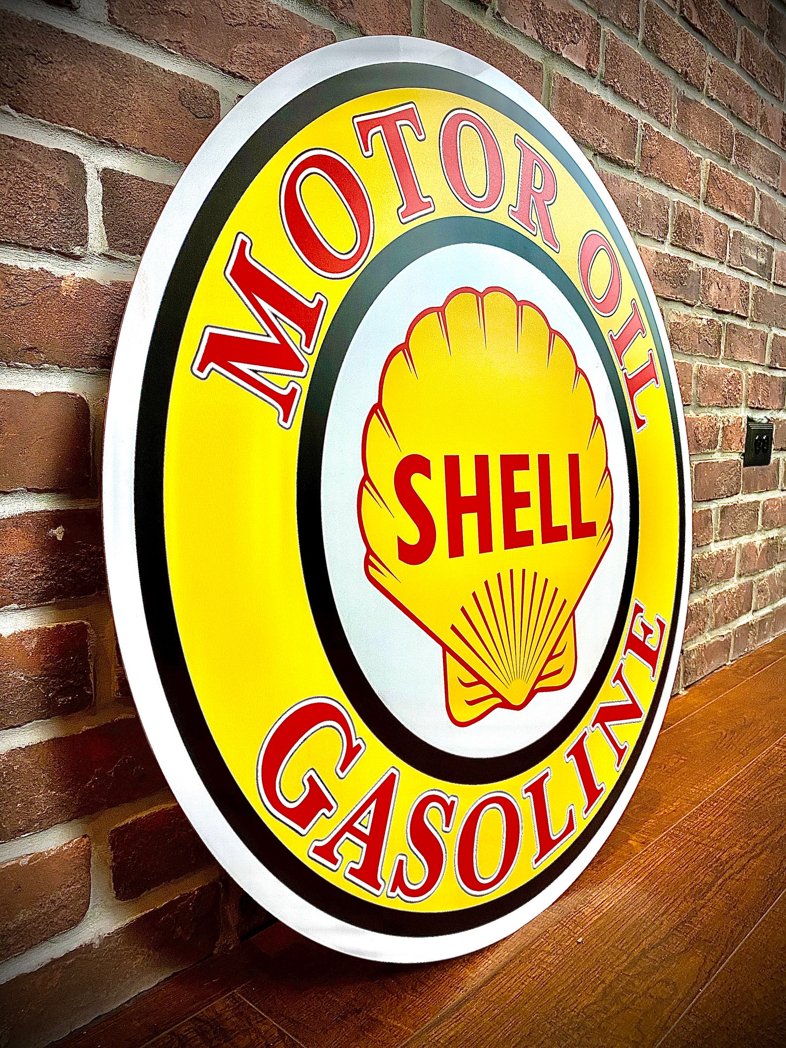 Shell Motor Oil Gasoline Sign HEAVY GAUGE High Quality - Etsy