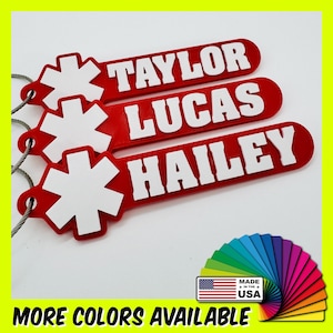 EMT Bag Tag, Personalized EMT Keychain, Custom Emergency Medical ...