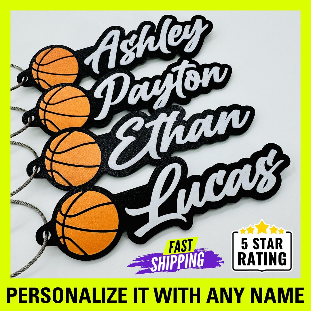 Personalized Basketball Keychain, Basketball Team Gift, Personalized ...