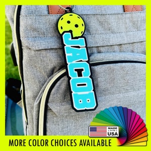 Custom Pickleball Name Tag, Personalized Pickleball Keychain ...