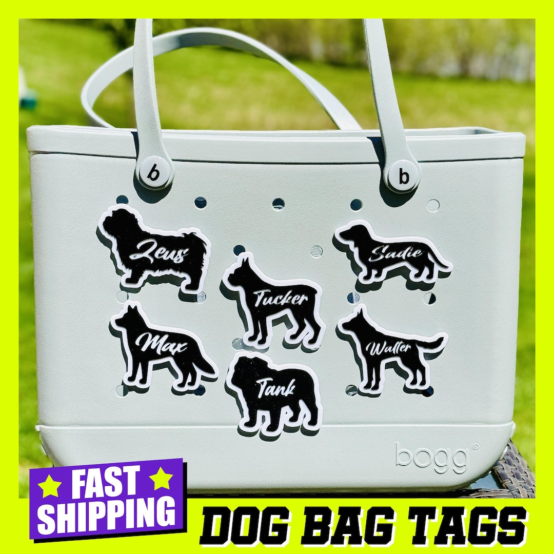 Bogg Bag Personalized Dog Bag Tags, Dog Bogg Bag Charms, Bogg Bag Dog ...