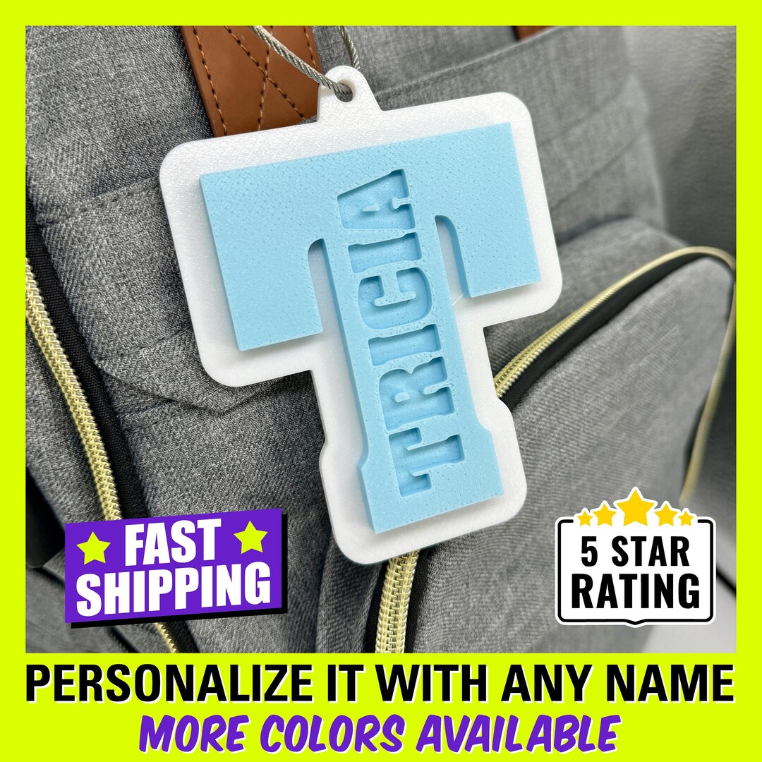Personalized Initial Keychain, Varsity Letter Keyring, Initial Name Bag ...