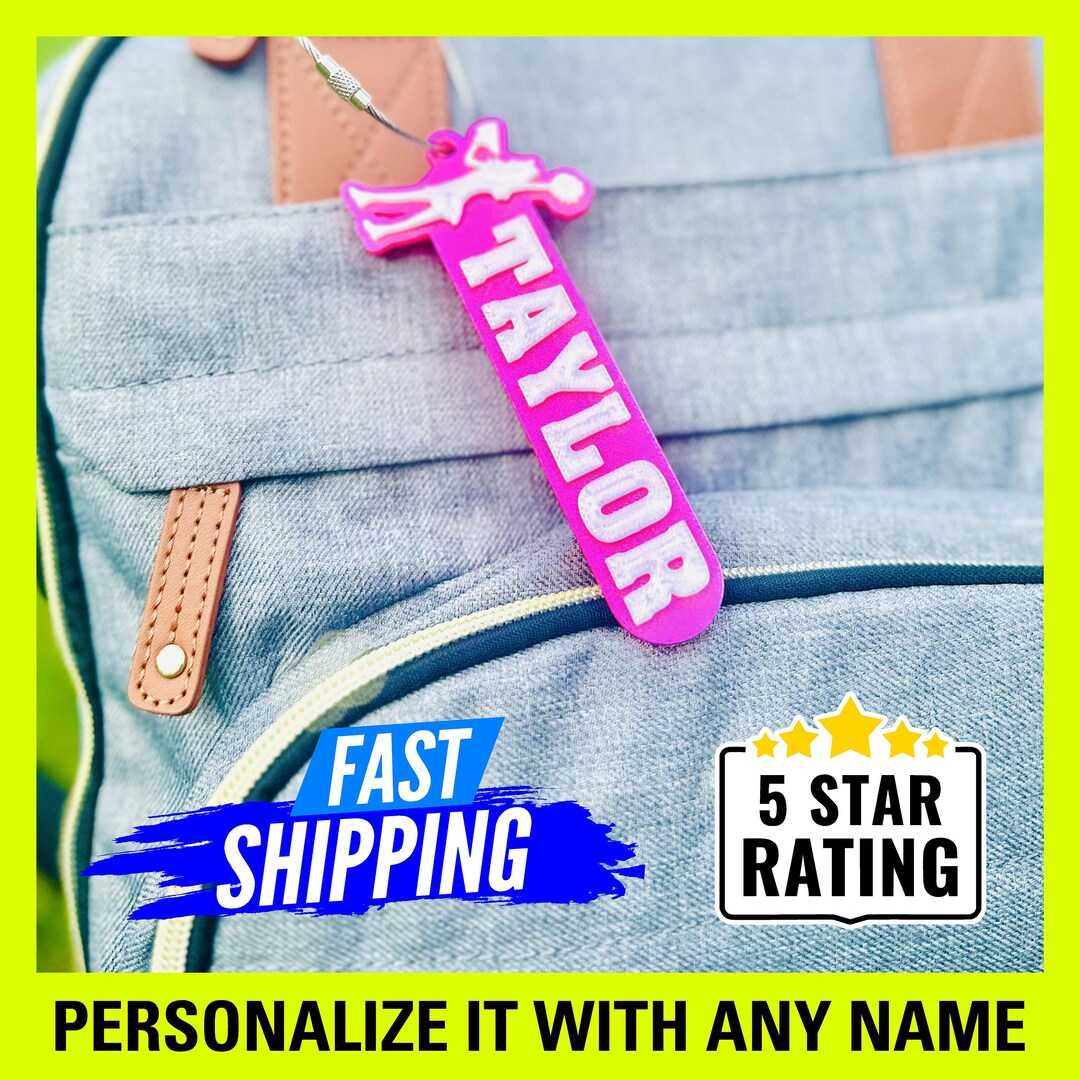 Personalized Cheer Name Tag Nfinity Bag Cheer Bag Name - Etsy