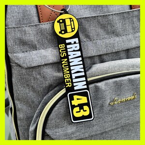 Bus Rider Back Pack Tag, 1st Grade, 2nd Grade, 3rd Grade School Bus ...