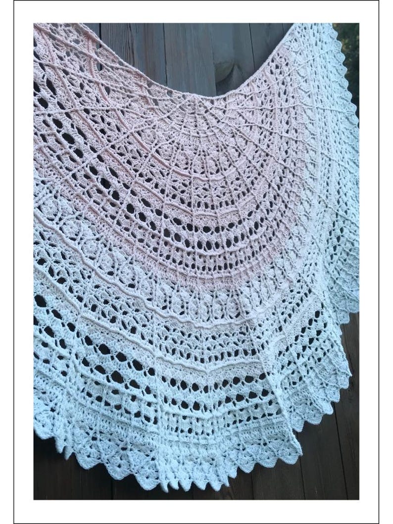 Crochet Pattern Sunset Shawl - Etsy