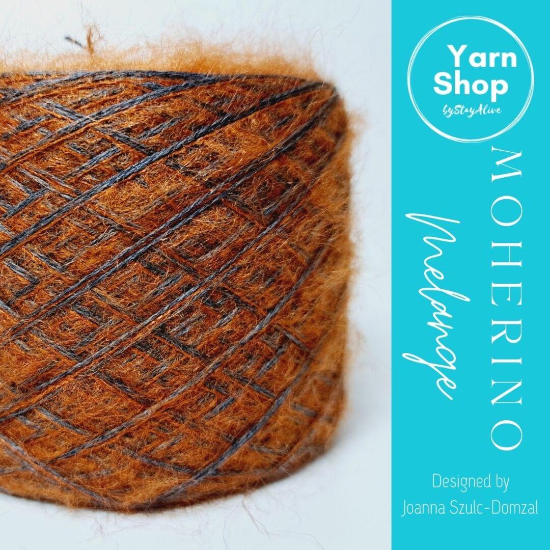Fancy Fluffy MOHM 5531 Moherino Melange Yarn Cake Extrafine Superwash ...