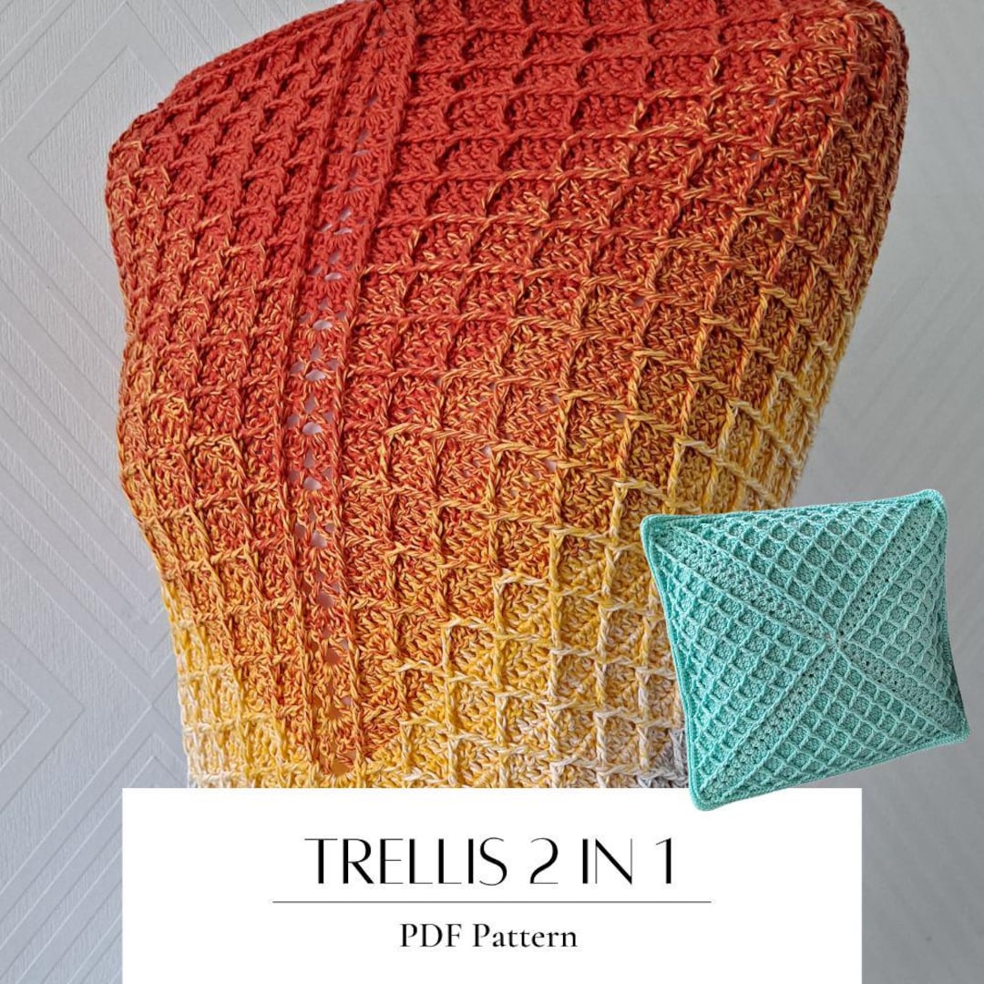 Crochet Pattern Trellis 2in1 - Etsy