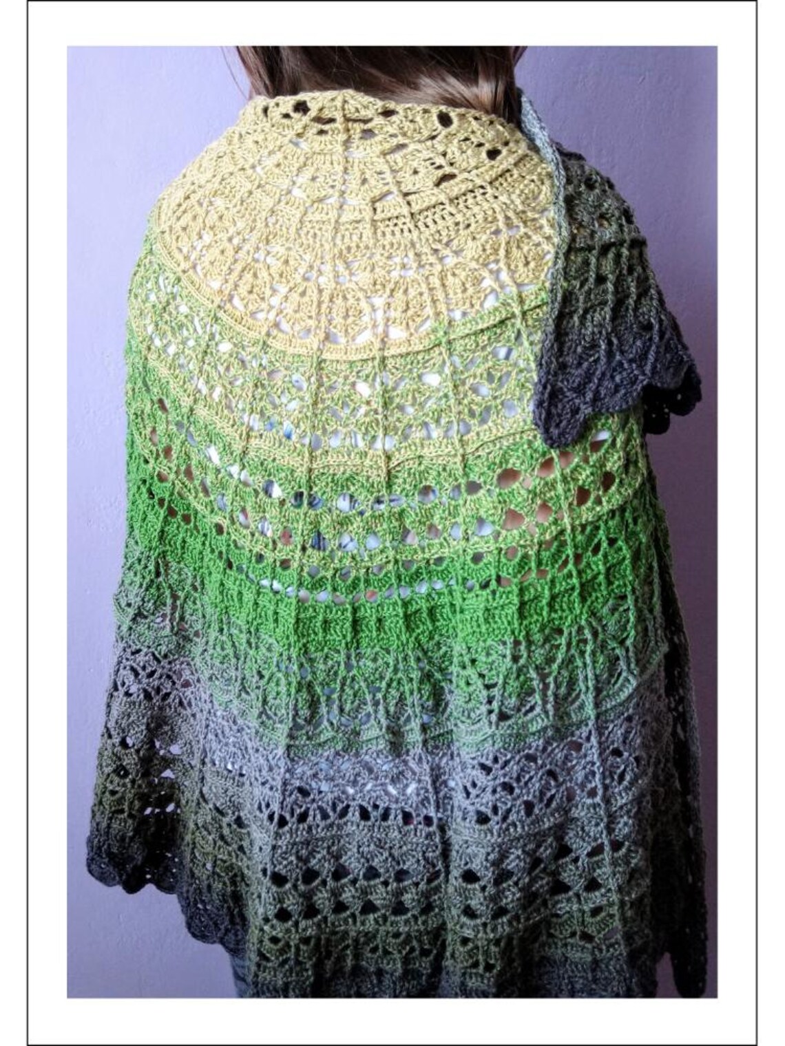 Crochet Pattern Sunset Shawl - Etsy