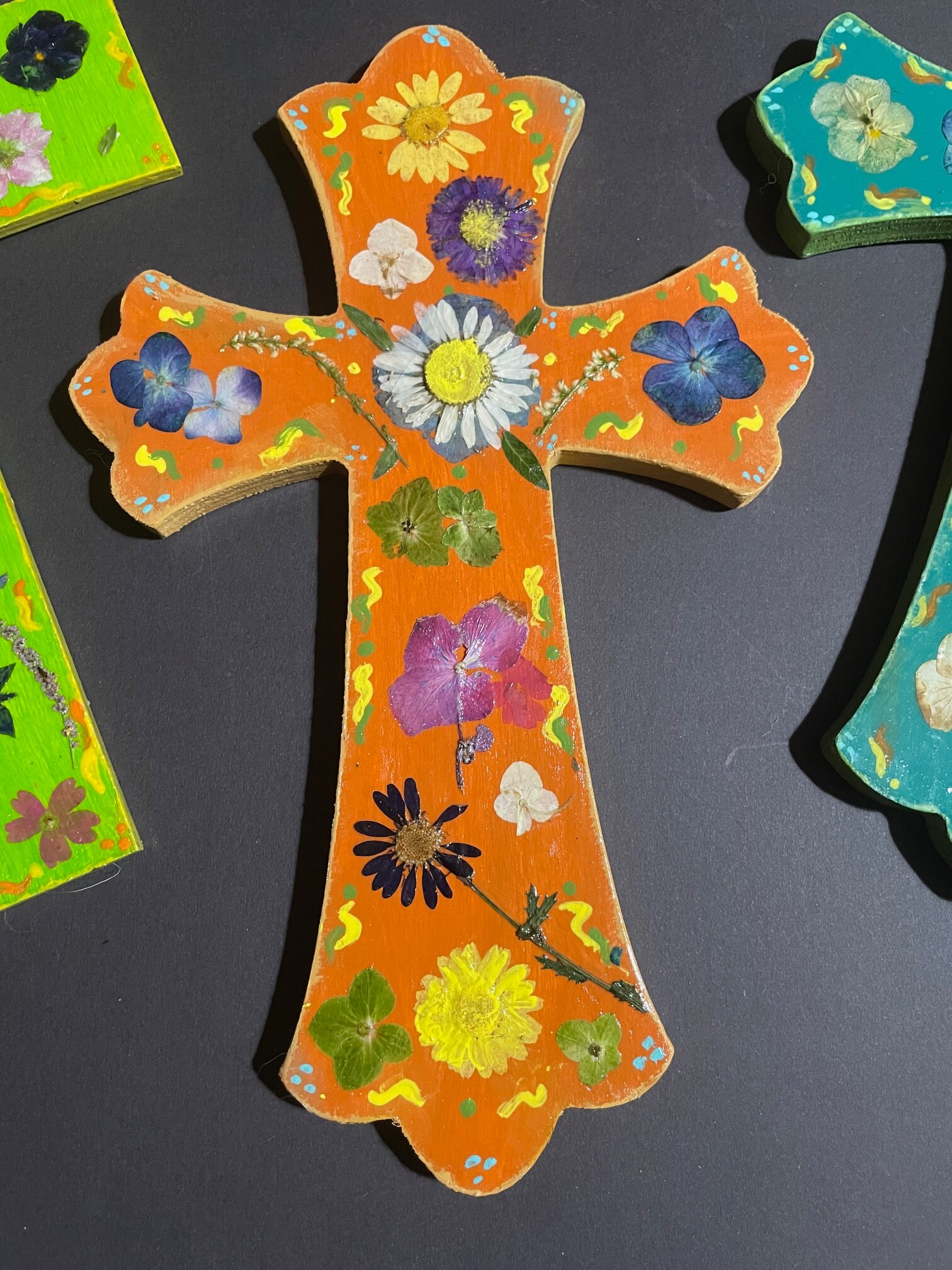 Pressed Flower Crosses - Etsy