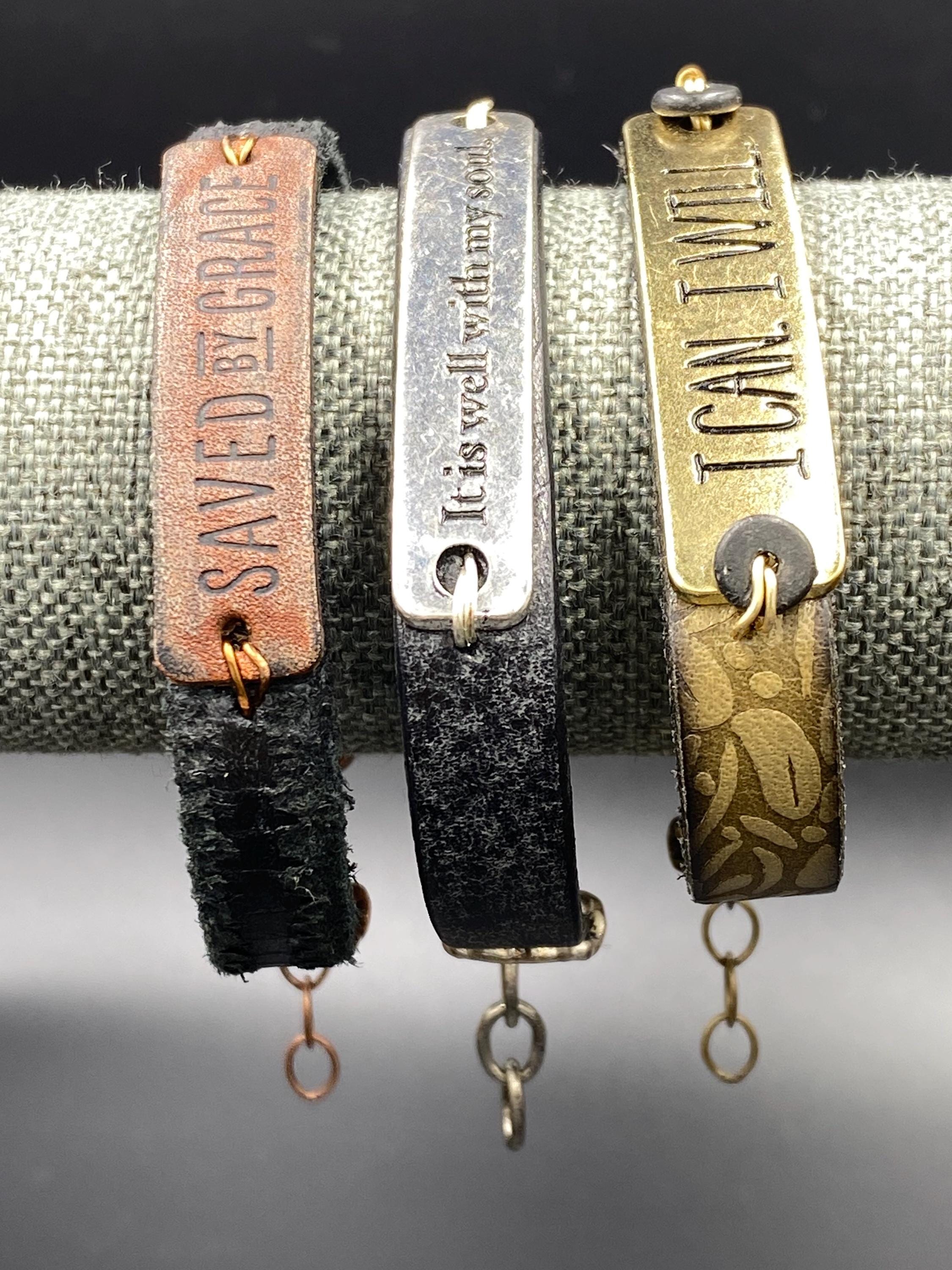 Inspirational Motivational Jewelry Leather Adjustable Bracelet Gift for ...