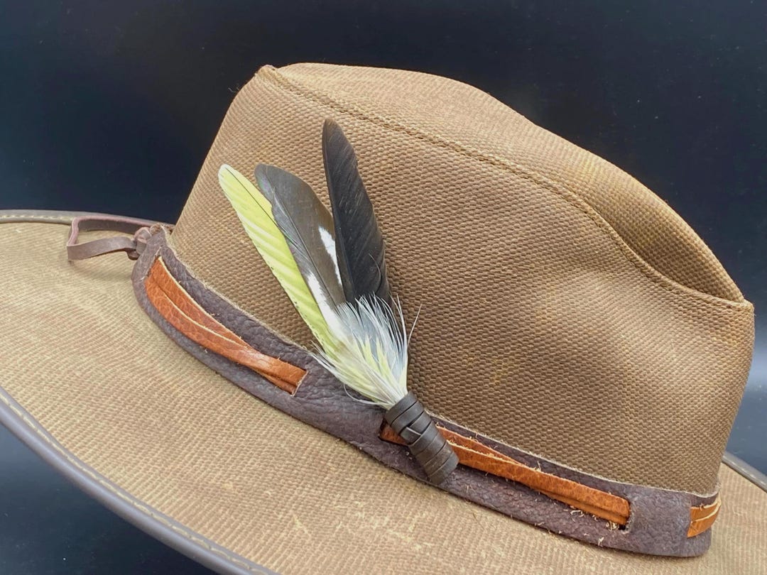 Cockatiel Feather Hat Clip: Handmade Boho Cowboy Hatband Decoration - Etsy