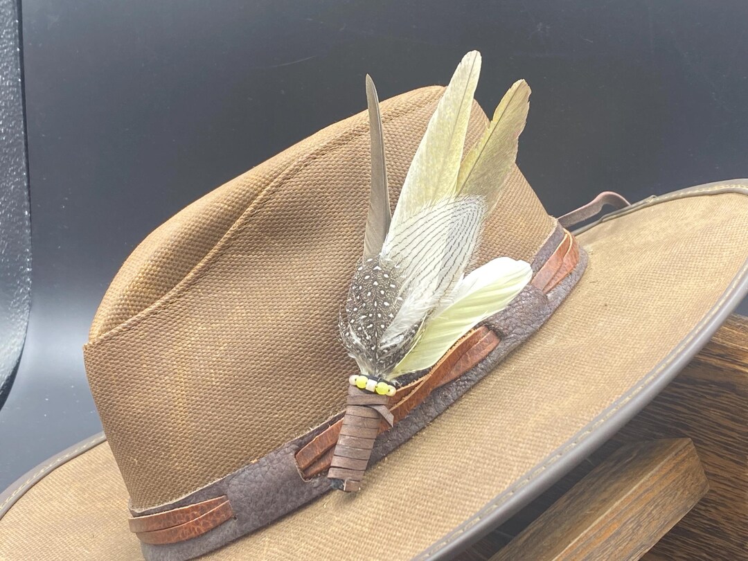 Parakeet Cockatiel Feather Clip Hat Decoration Feather Unique Handmade ...