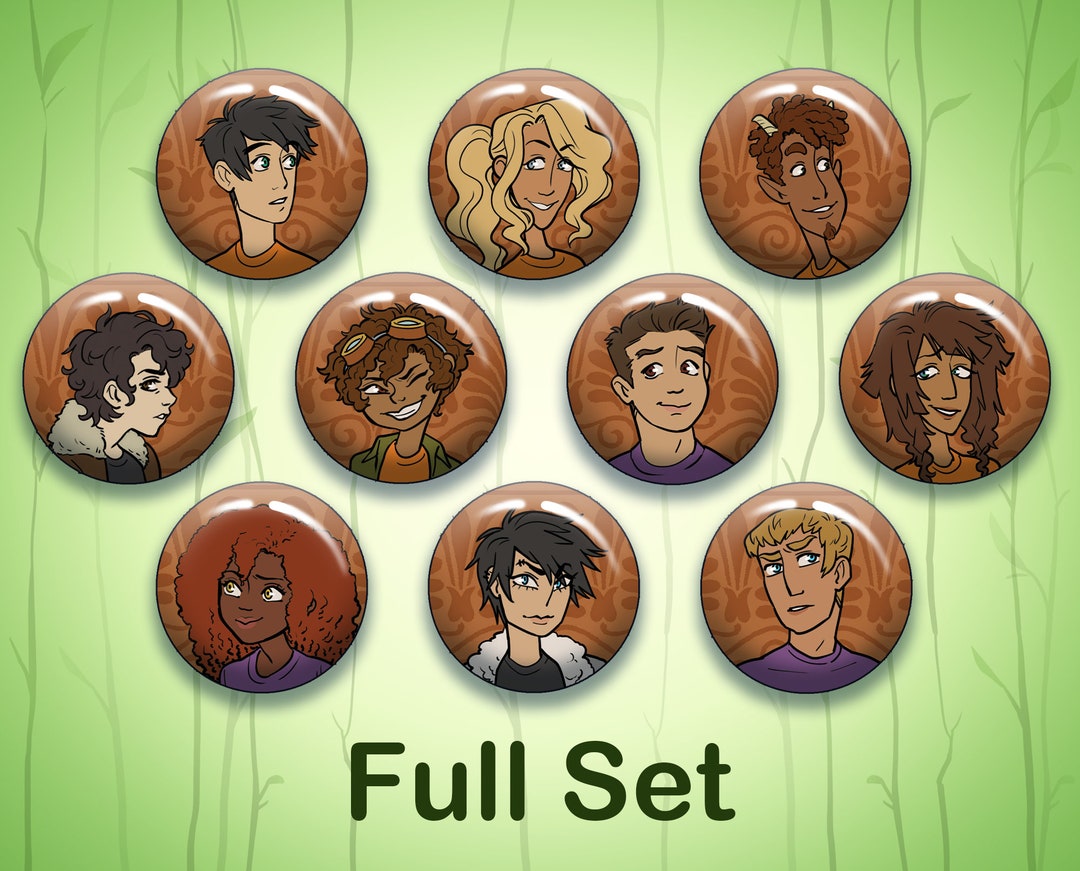 PJO Solo Circle Pin Buttons - Etsy