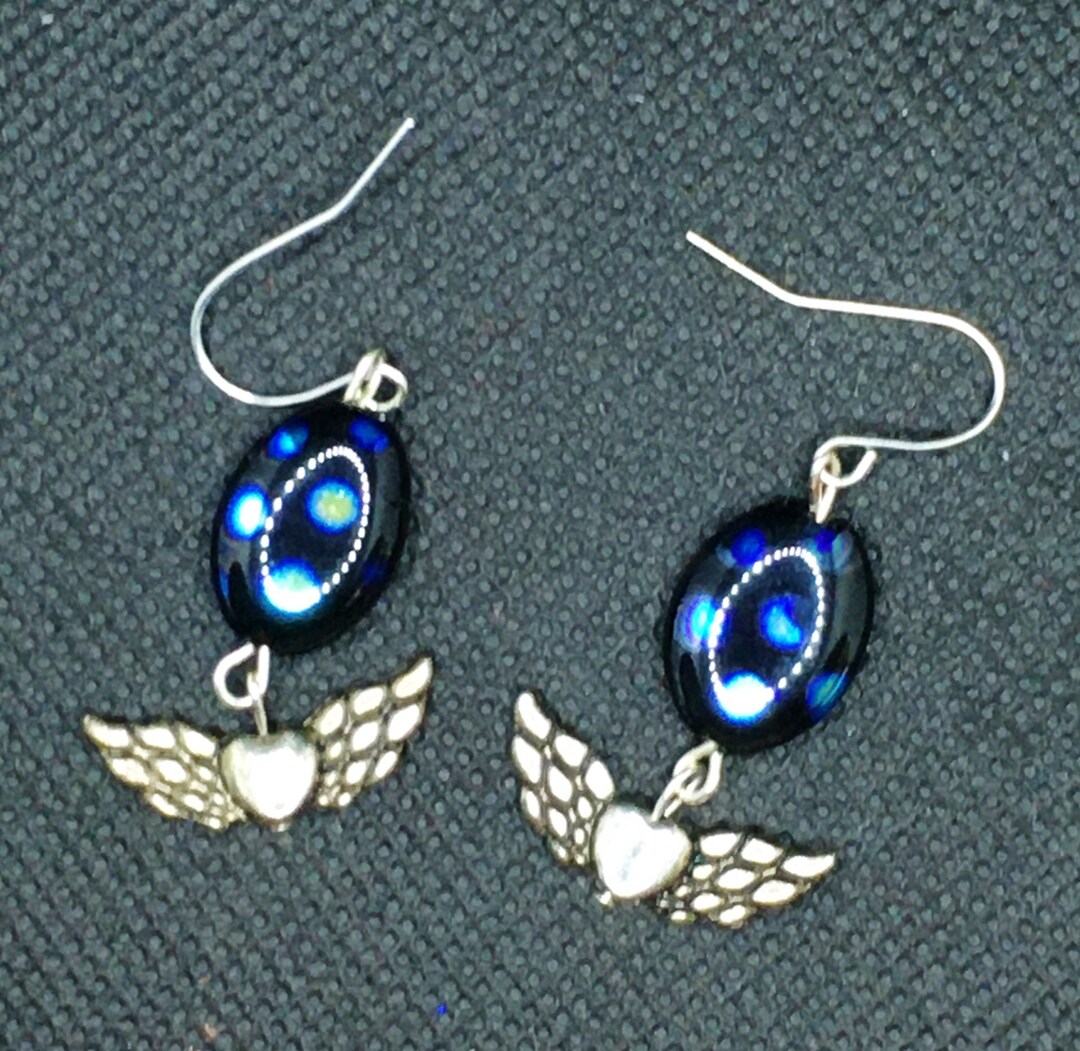 Harley Earrings Harley Angel Earrings Harley Jewelry Angel - Etsy