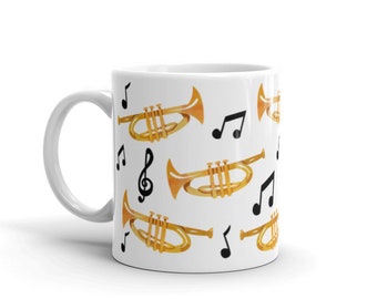Trumpet Coffee Mug - Etsy