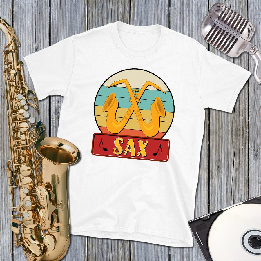Sax T-shirt Saxophone Shirt, Saxophone Gifts, Saxophone Player Shirt ...