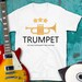 Trumpet Shirt, Trumpet Gifts, Trumpeter Shirt, Trumpet Player, Marching ...