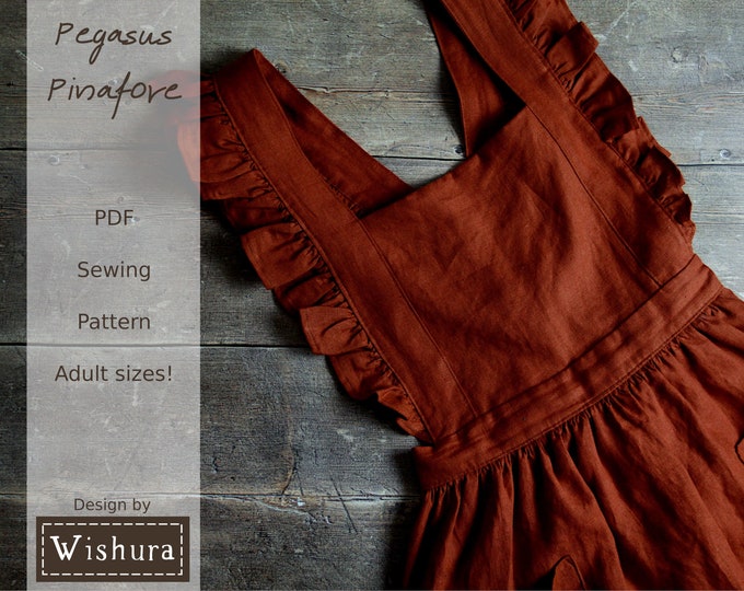 Forager Pinafore PDF Digital Sewing Pattern Cottagecore Apron Pinafore ...