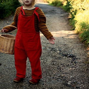 Kids Overalls Sewing Pattern PDF With Step-by-step Tutorial, Sizes Nb ...